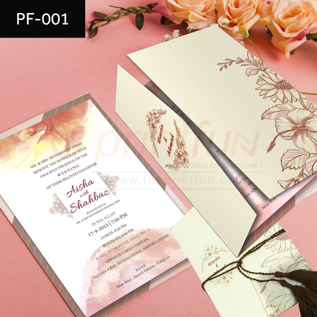 Elegant Wedding Invitation Card Wedding Invitation Card, Pakistani
