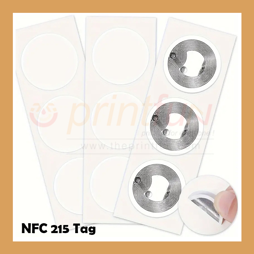 NTAG 215 Adhesive Sticker - NFC Tag for Easy Use